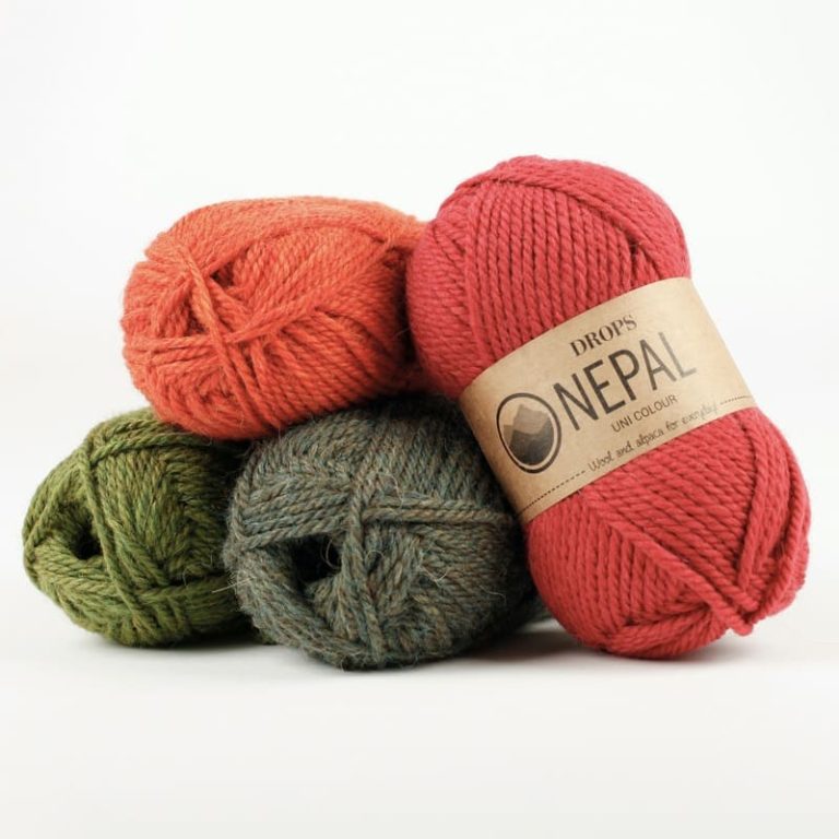 Fire de tricotat DROPS Nepal. Ideal pentru impaslire