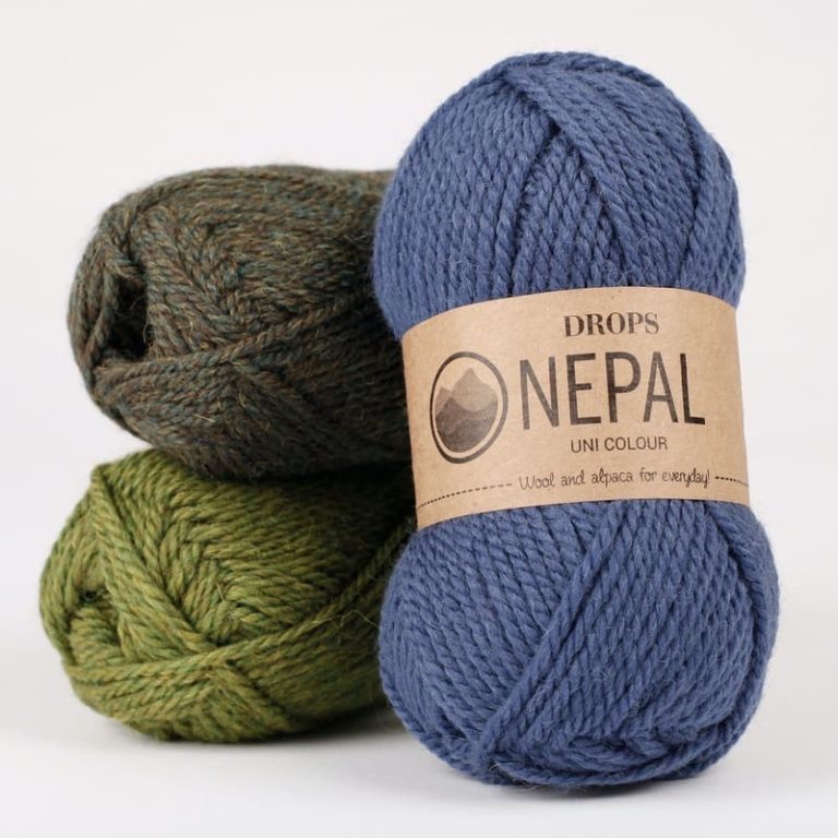 Fire de tricotat DROPS Nepal. Ideal pentru impaslire
